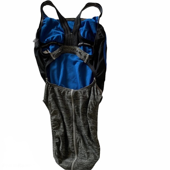 Speedo | Swim | Speedo 6 Quantum Splice Heather One Piece Swimsuit Gray ...